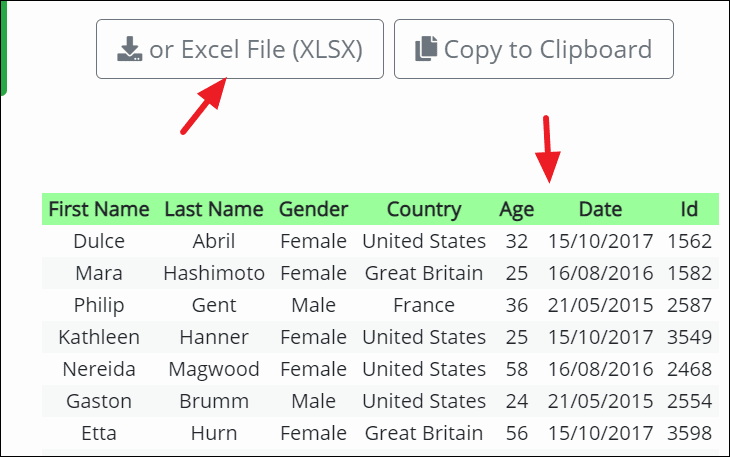如何将 Json 转换为 Excel 